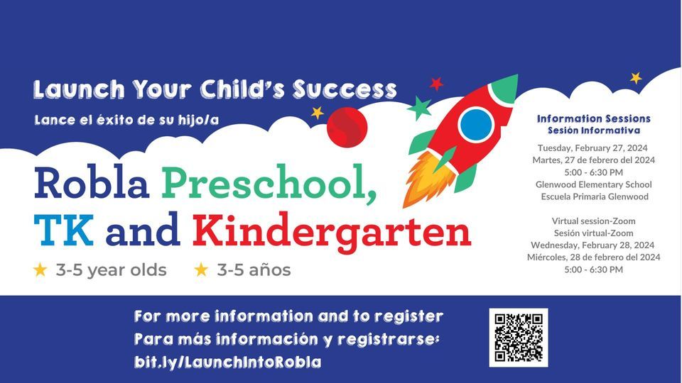 Robla Preschool, TK and Kindergarten Parent Information Session ...