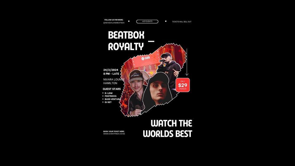 A NIGHT OF BEATBOX ROYALTY - DLOW X FOOTBOXG X BASS VENTURA, Nivara ...