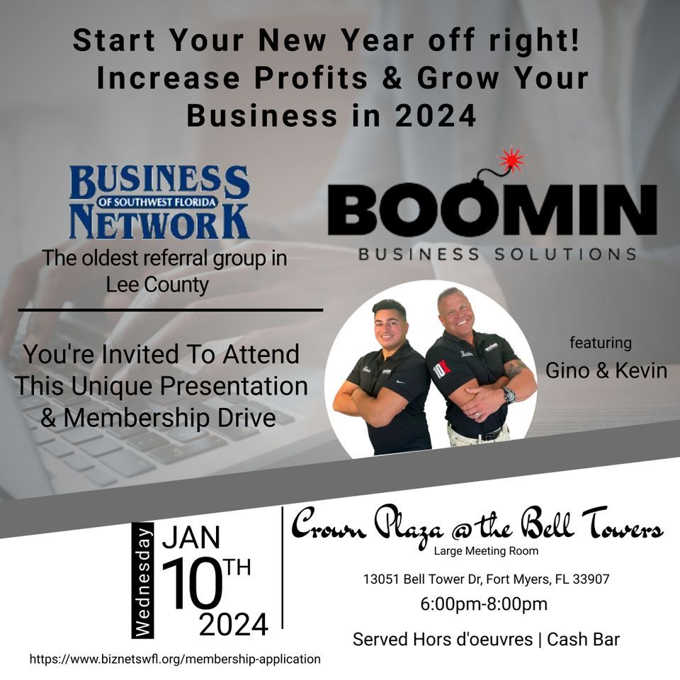 Presentation & Membership Drive with Boomin Business Solutions & BizNet ...