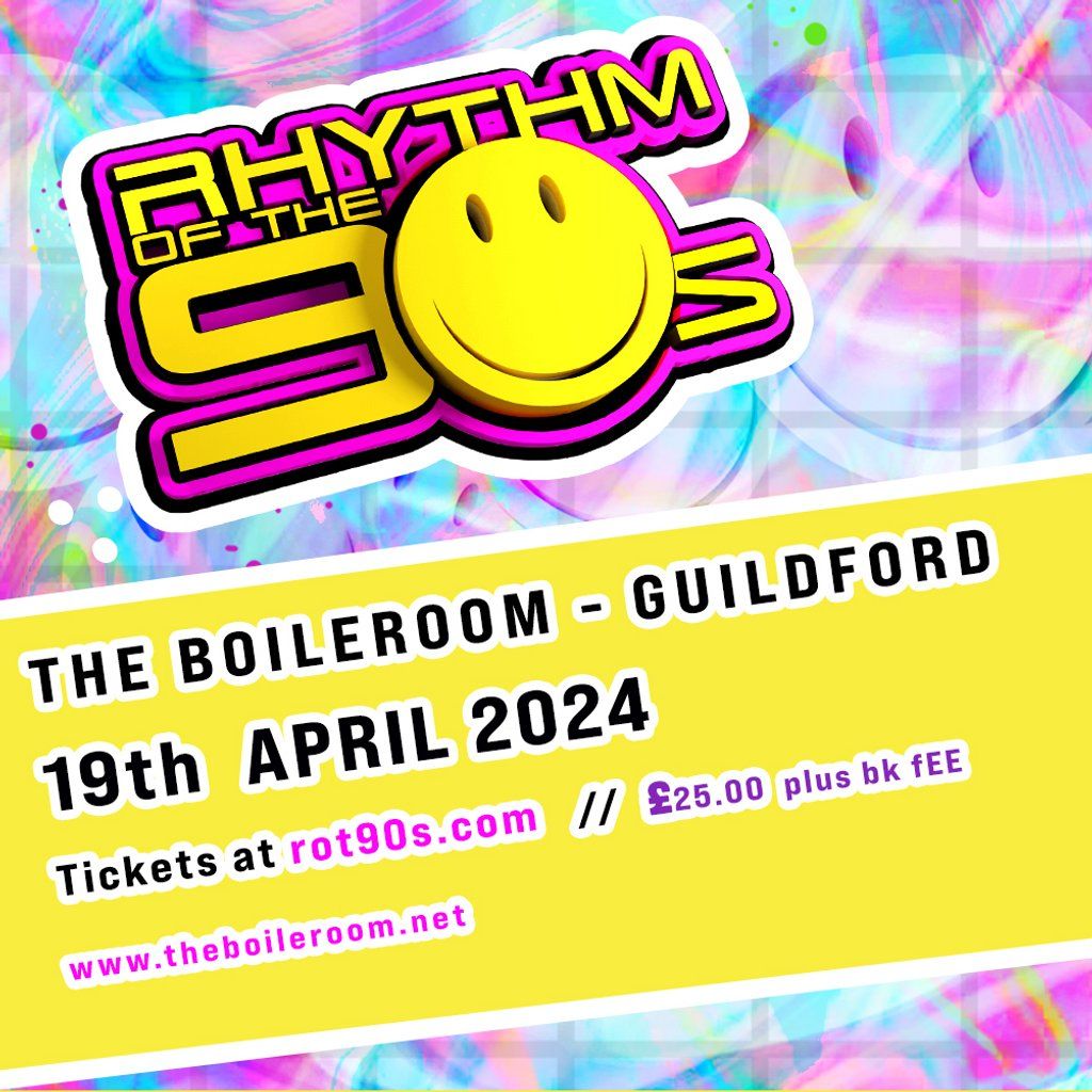 Rhythm of the 90s Live at Boileroom - Guildford, Boileroom, Guildford Surrey, 19 April 2024 ...