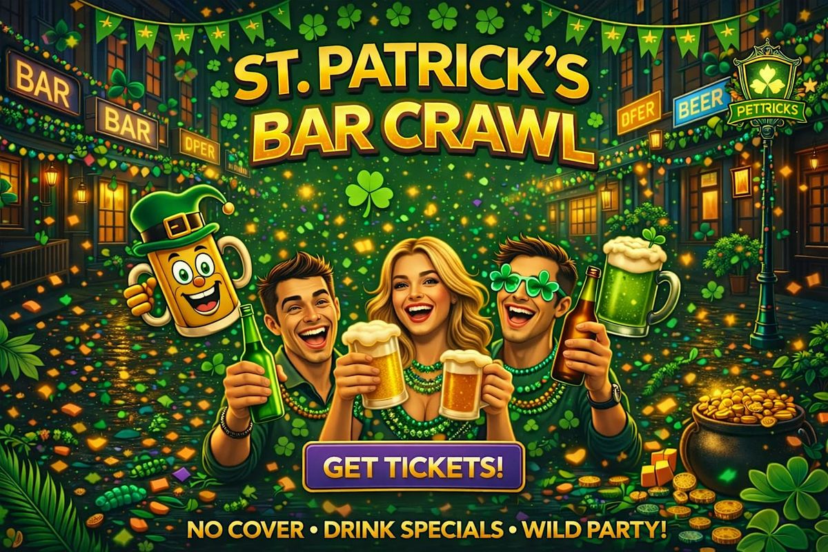 St patricks -3 Day Pass San Jose Experience Crawl, TIKI PETE, San Jose ...