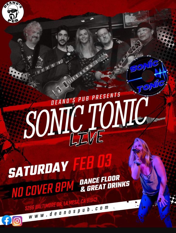 Sonic Tonic @ DEANOS PUB , Deano's Pub, La Mesa, February 3 2024 ...
