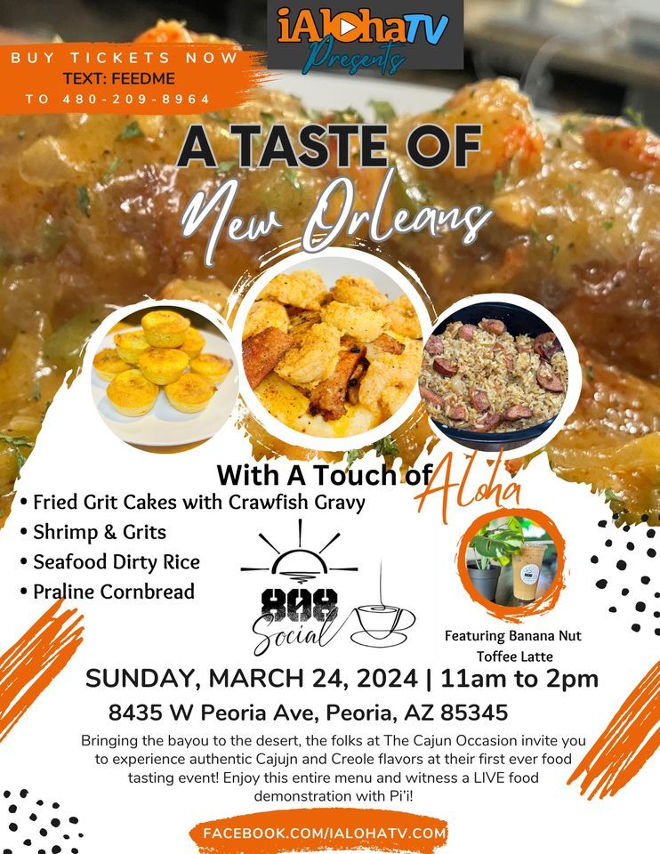 A Taste of New Orleans with a Touch of Aloha, 808 Social AZ, Peoria, 24 ...
