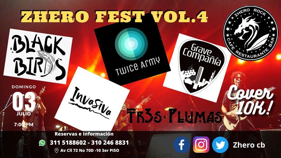 Zhero Fest Vol.4, Zhero Cb, Engativa, 3 July to 4 July