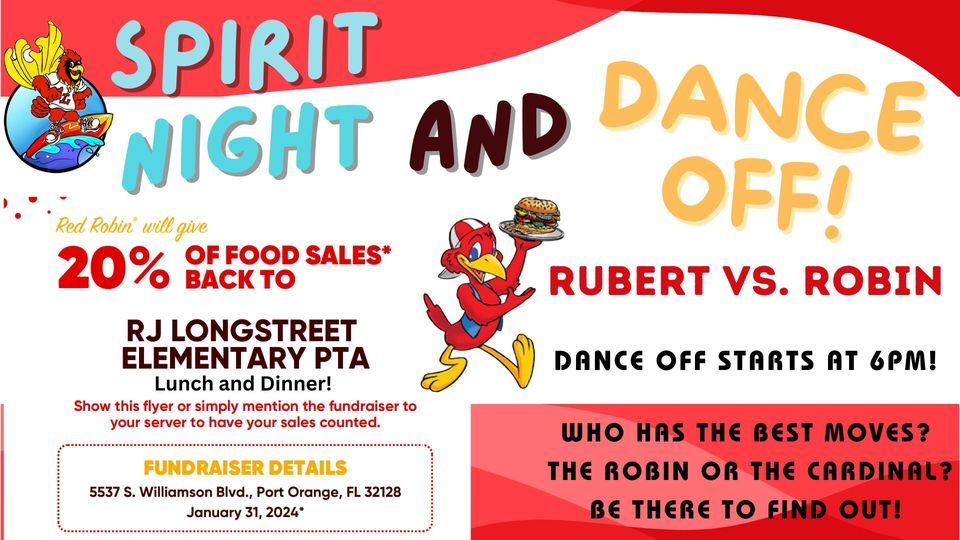 Red Robin Spirit Night and Dance Off!, Red Robin Gourmet Burgers (Port ...
