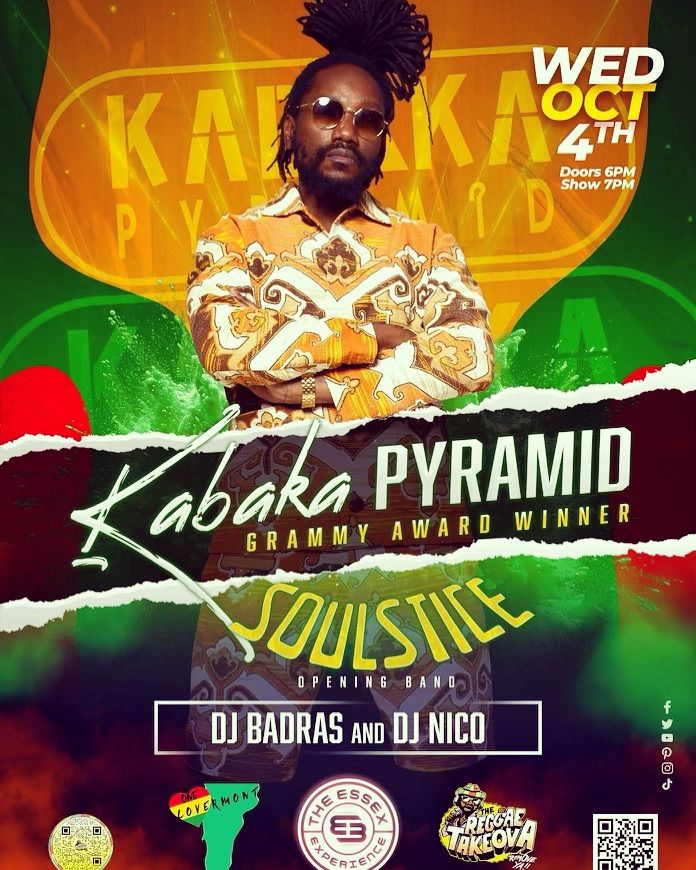 Kabaka Pyramid on The Green, The Double E, Essex, 4 October 2023 ...