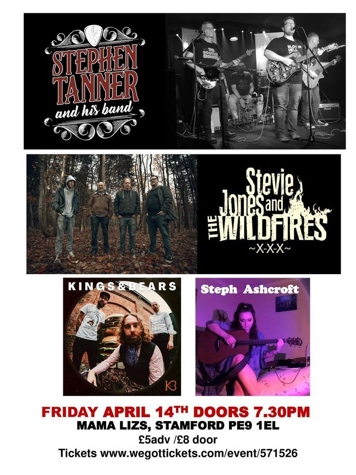 Stephen Tanner & His Band + Stevie Jones and The Wildfires + Kings ...