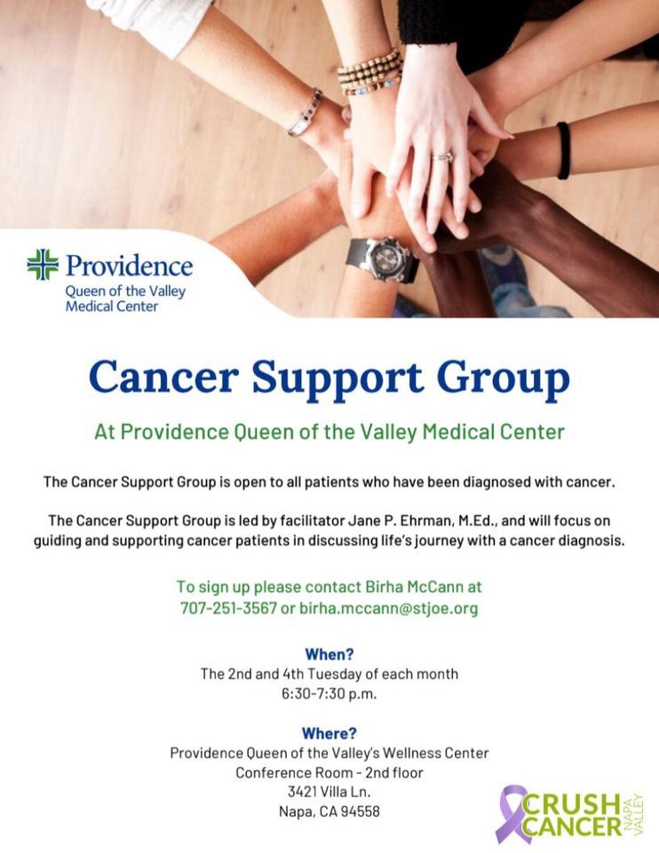 Cancer Support Group, 3421 Villa Ln, Napa, CA 94558-3056, United States ...