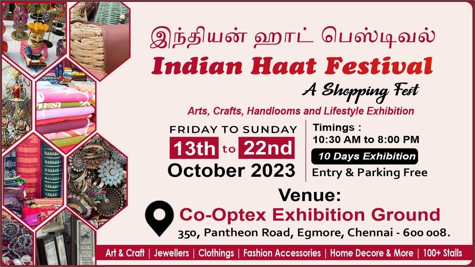 Indian Haat Festival - Arts, crafts, Handlooms and Lifestyle Exhibition ...