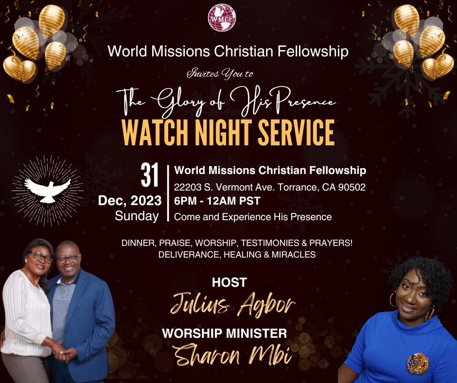 December 31st 2023 Miracle Service, World Missions Christian Fellowship ...