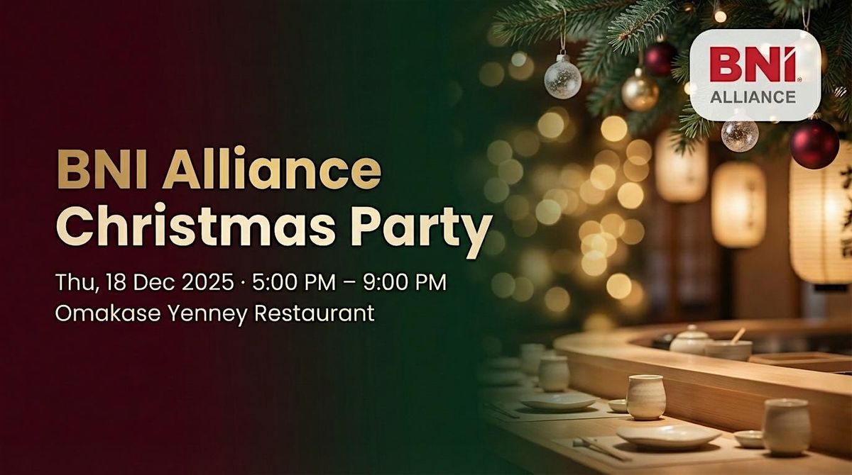 BNI Alliance Christmas Party 2025, YenneY, Singapore, 18 December 2025 ...