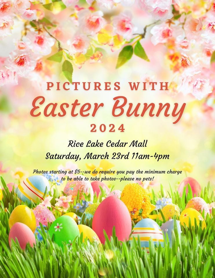 Pictures with Easter Bunny 2024, 2900 S Main St, Rice Lake, WI, United ...