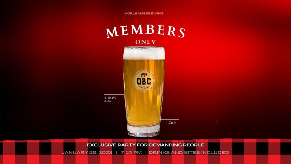 OBC MEMBERs APPRECIATION, Orléans Brewing Co. - OBC, Gatineau, 28 ...