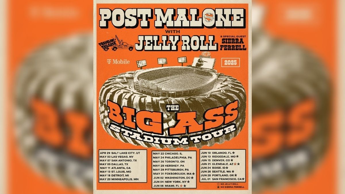 Post Malone Jelly Roll & Sierra Ferrell, Wrigley Field, Chicago, 21 May ...