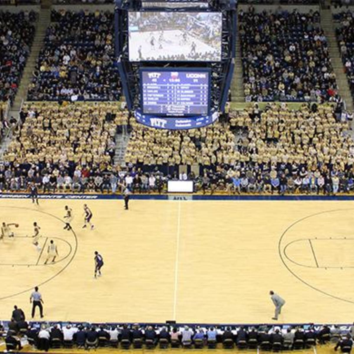 Georgia Tech Yellow Jackets at Pittsburgh Panthers Mens Basketball at ...