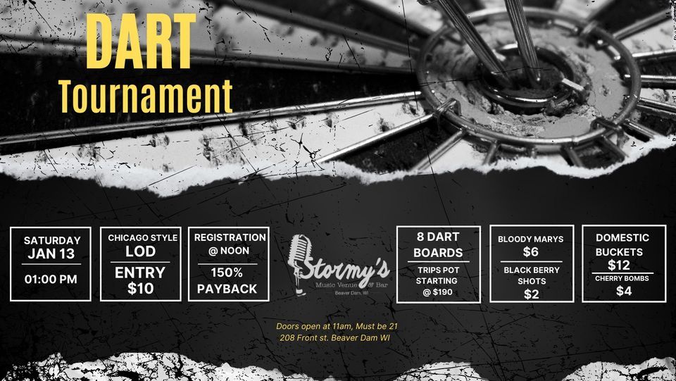 LOD Chicago style dart tournament!, Stormy's Music Venue, Beaver Dam ...