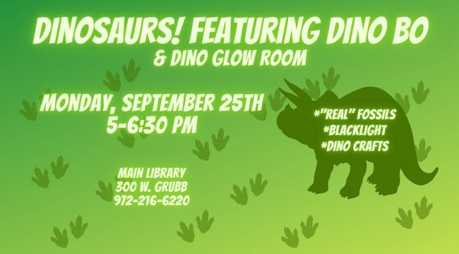 Dinosaurs! Featuring Dino Bo, 300 W Grubb Dr, Mesquite, TX 75149-3429 ...