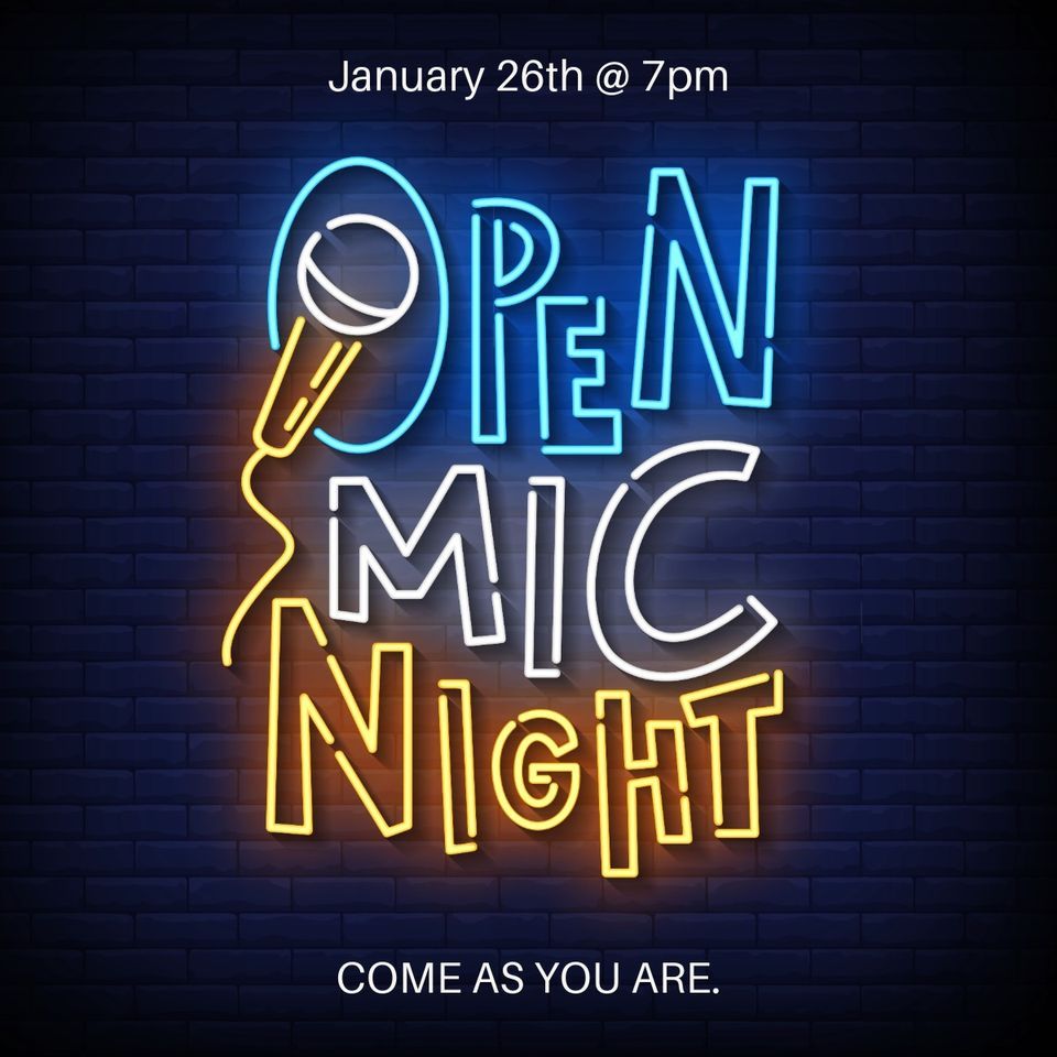 OPEN MIC NIGHT, Blackbird Comics and Coffeehouse, Maitland, January 26 ...