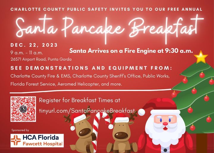 Santa Firehouse Pancake Breakfast, 26571 Airport Road Punta Gorda, FL ...