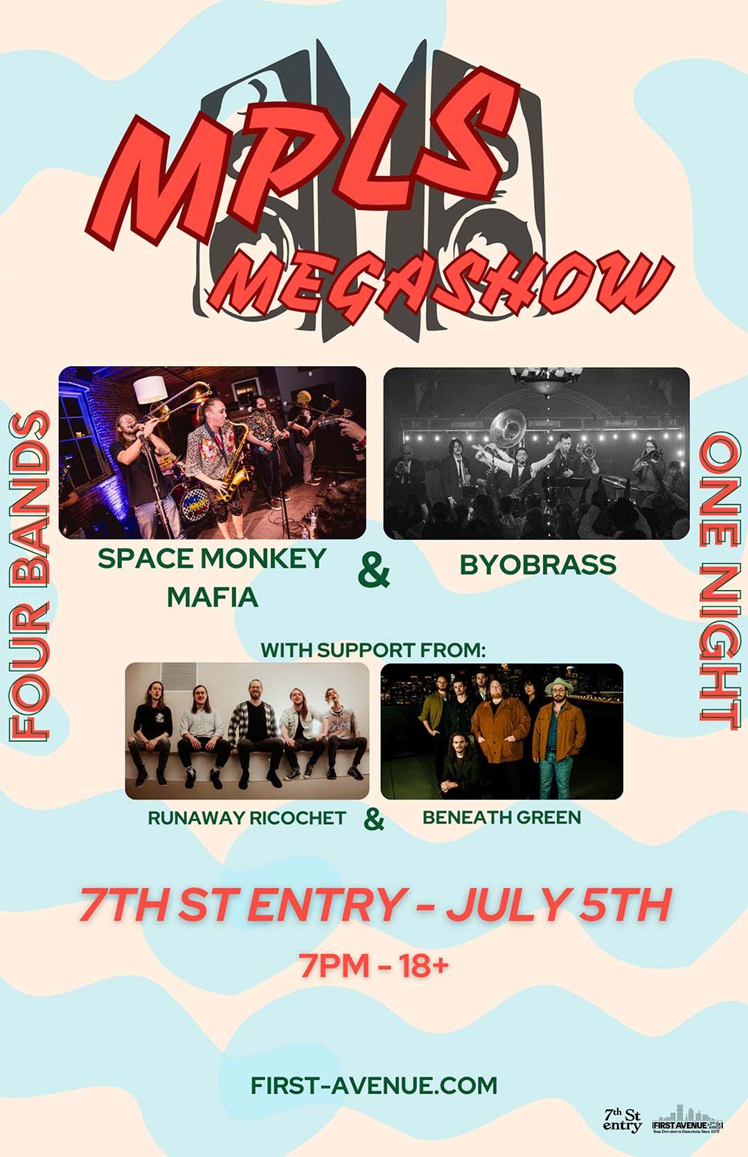 Space Monkey Mafia & BYOBrass, 7th Street Entry, Minneapolis, 25 May ...