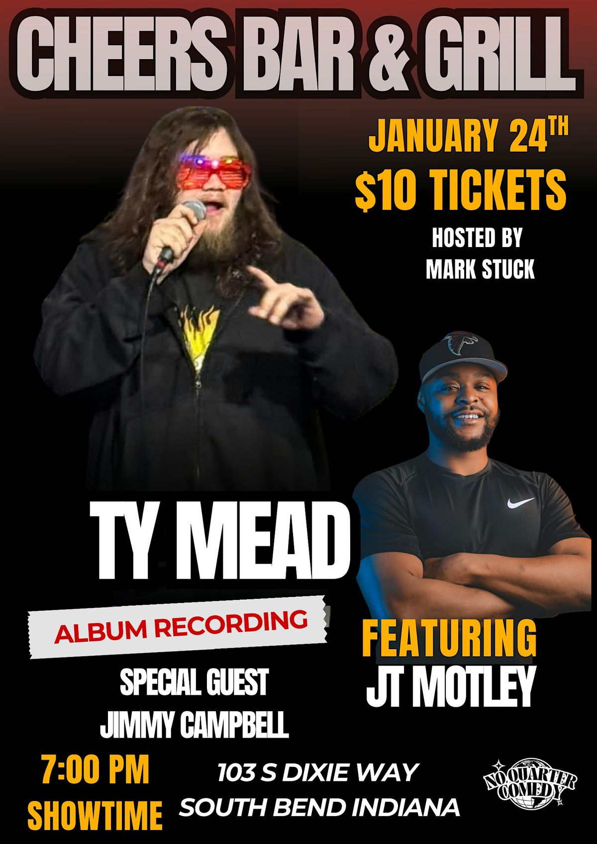 Live Comedy Album Recording - Ty Mead, Cheers Bar and Grill, South Bend ...