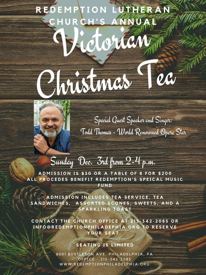 Victorian Christmas Tea, Redemption Lutheran Church and Nursery School ...