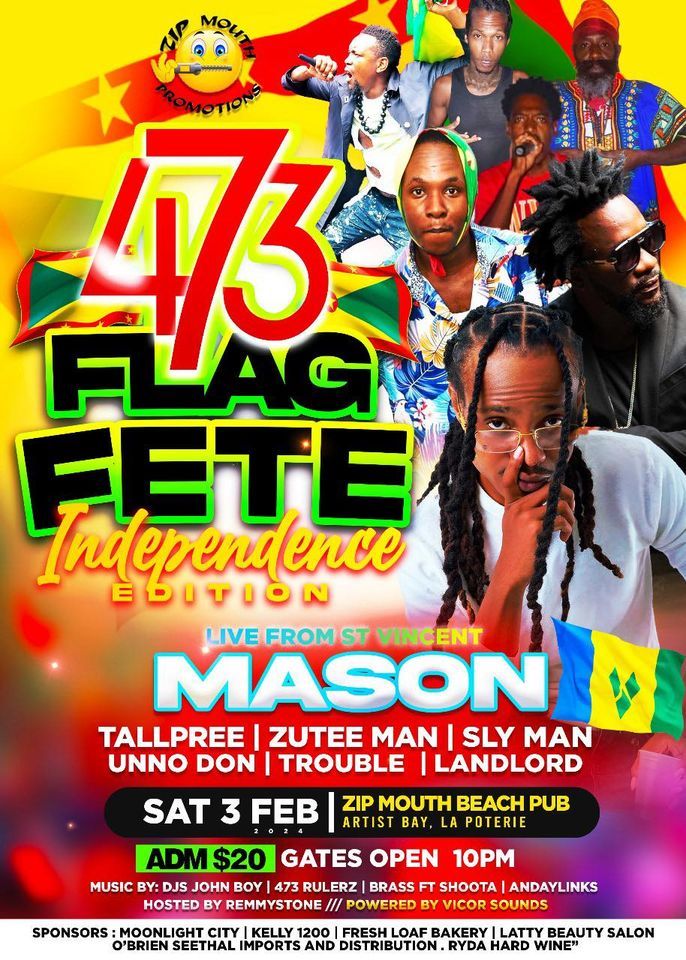 473 Flag Fete, Zip Mouth, St George's, February 3 2024 | AllEvents.in