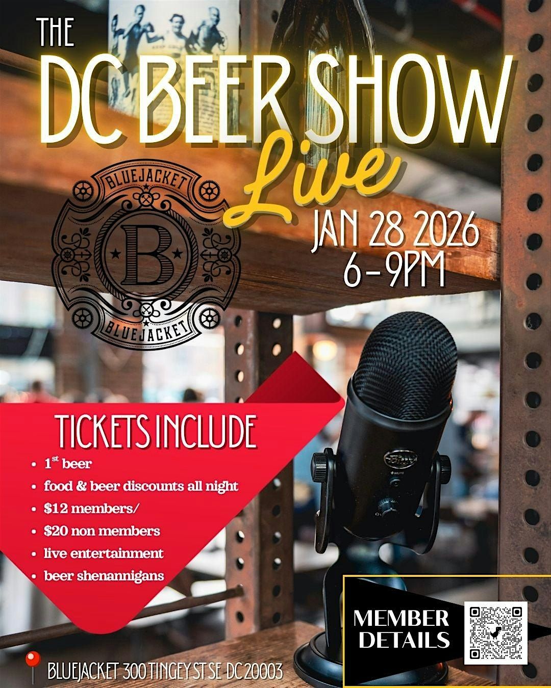 DC Beer Show LIVE at Bluejacket!, Bluejacket, Washington, 28 January ...