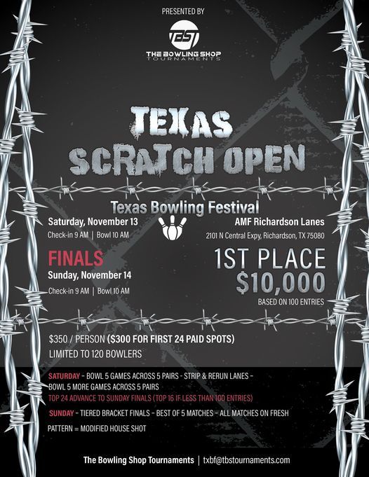 Texas Scratch Open, AMF Bowling Co. (Richardson Lanes, TX), 13 November ...