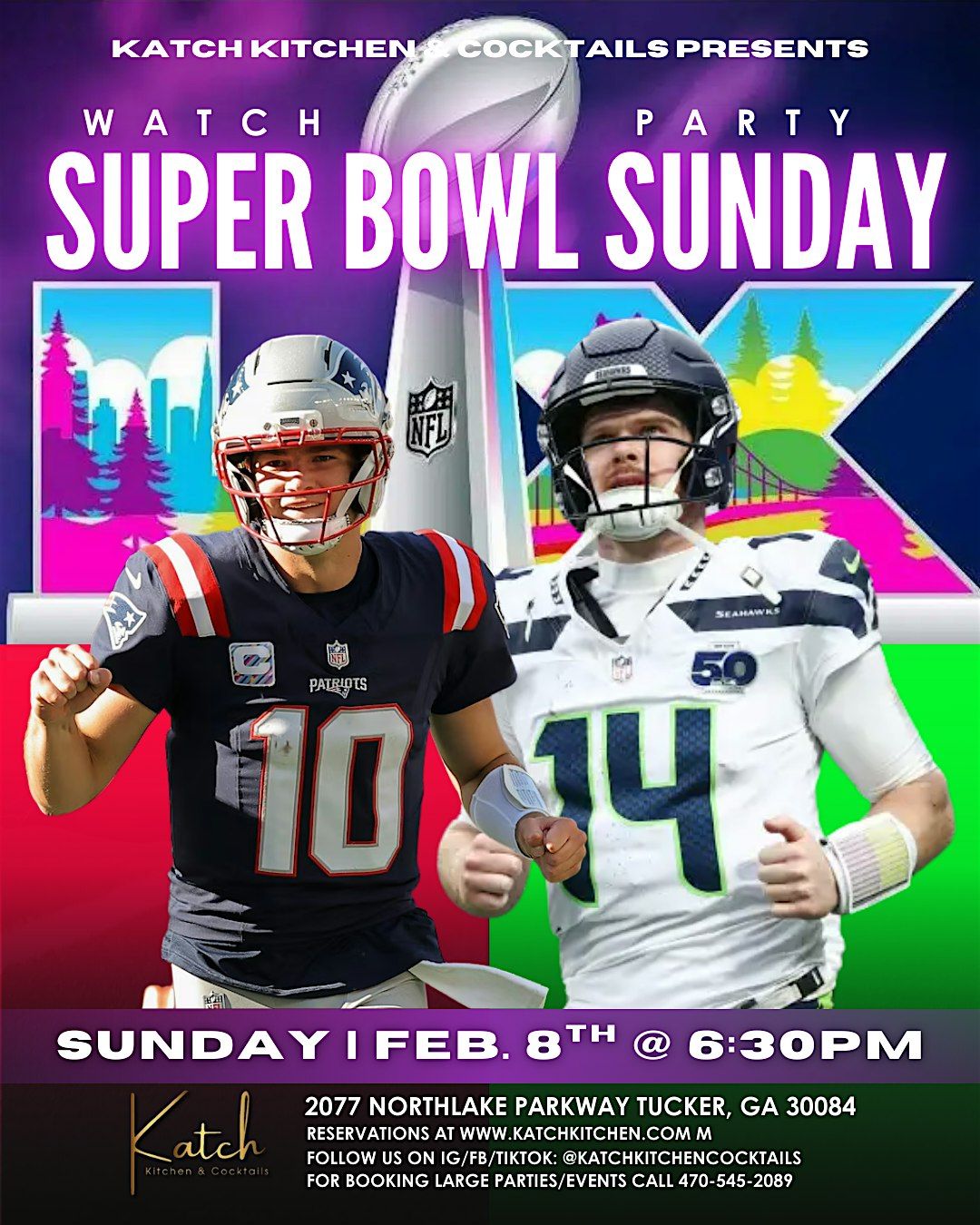 Super Bowl Watch Party | Kickoff @ 6:30pm | Live DJ | Seahawks vs ...