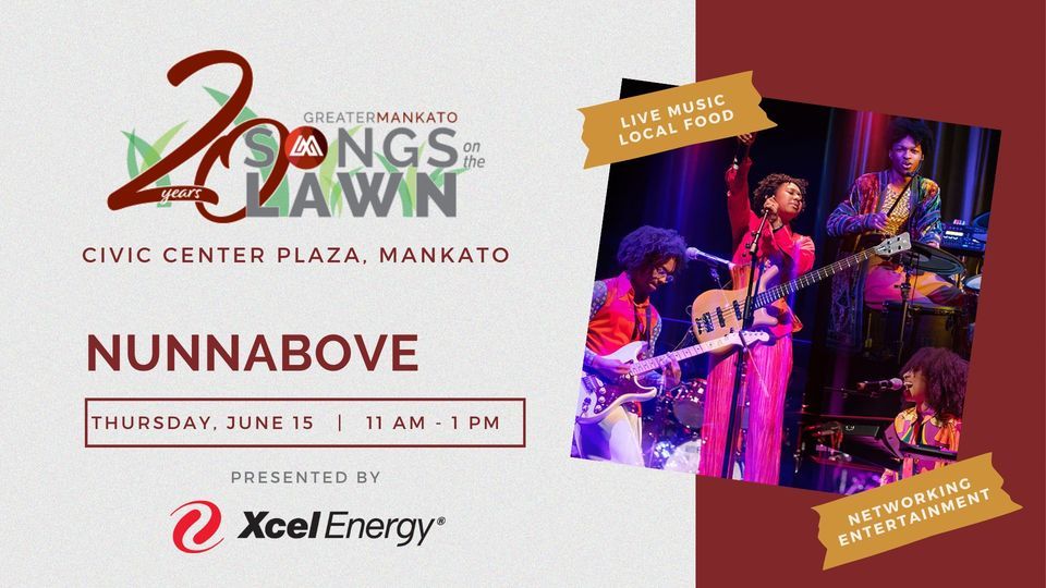 Songs on the Lawn: NUNNABOVE, Civic Center Plaza - City Center Mankato ...