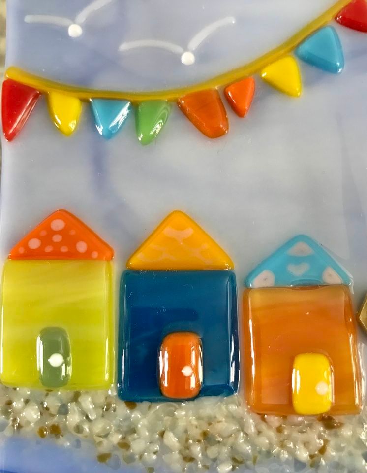 Fused Glass Beach Huts Panel Workshop, Treburley Social Club ...