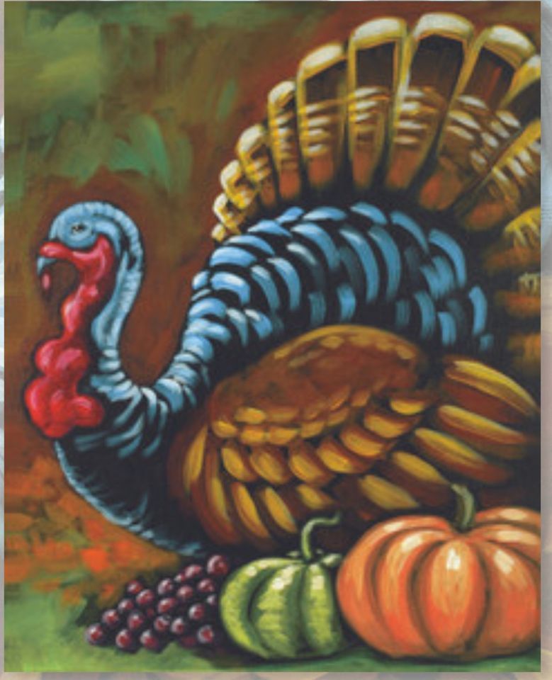 "Lets Paint!" - A Thanksgiving Turkey, East Texas Art League, Jasper ...