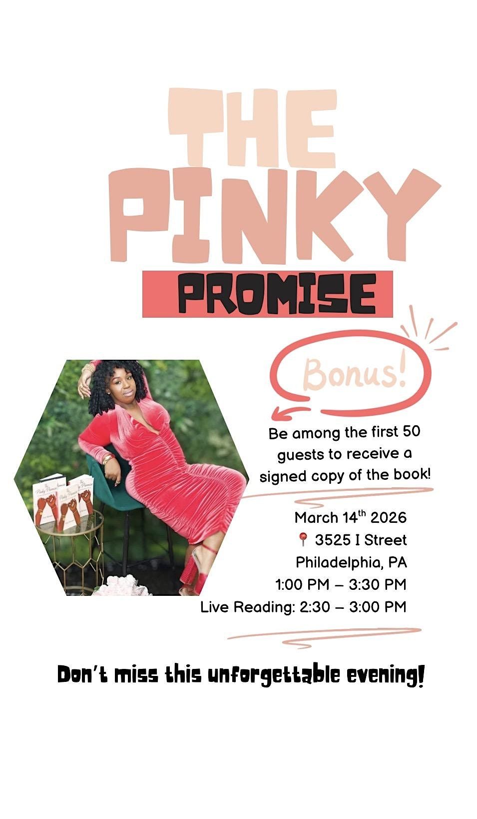 The Pinky Promise Poetry Performance and book launch, 3525 I St ...
