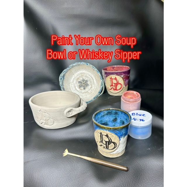 Pottery Painting - Whiskey Sipper or Soup Bowl @ Devils Due Distillery ...