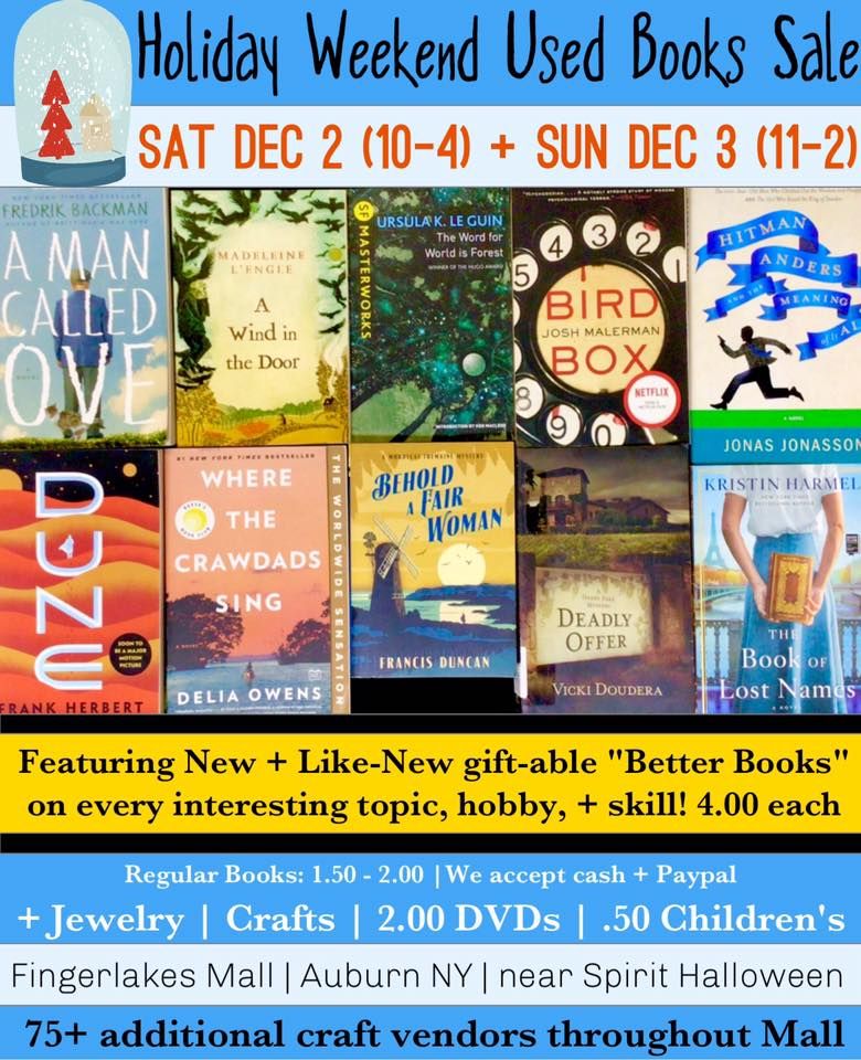 Book Bonanza Holiday Weekend Used Book Sale *featuring $4 "Better Books ...