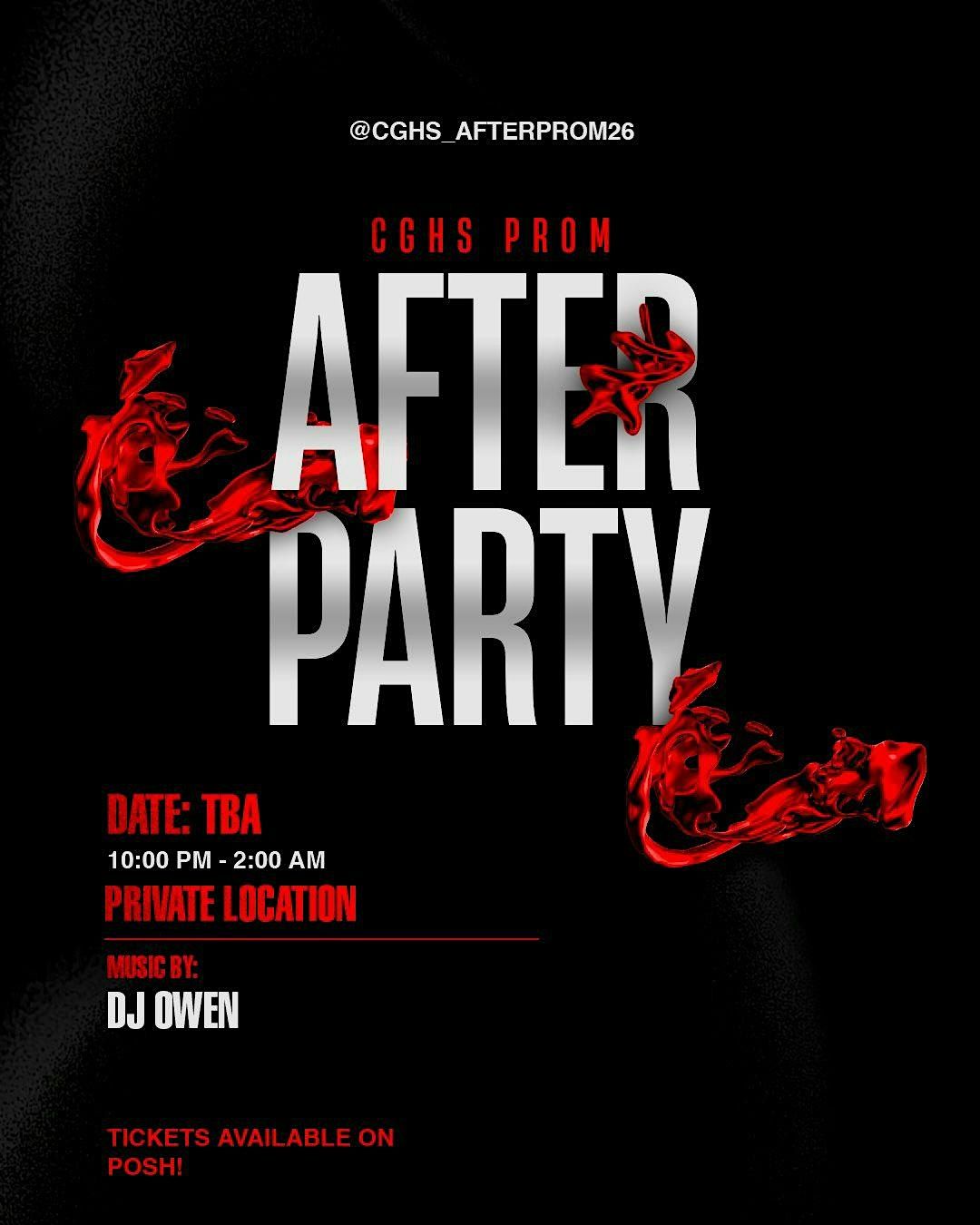 CGHS PROM AFTER PARTY, 9 May to 10 May | AllEvents