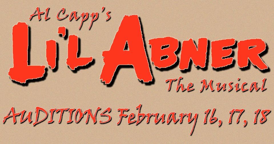 Lil Abner The Musical Auditions Embassy Theatre Cumberland 16 February 2024