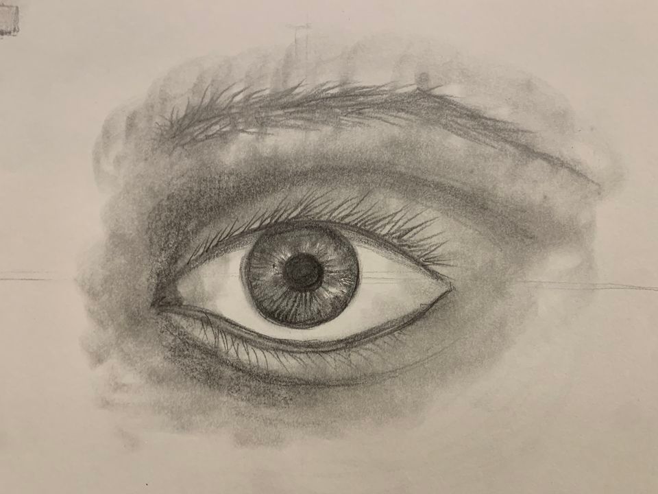 Tonal realism and mixed media eye drawing - ages 8 and up., Fleurieu ...