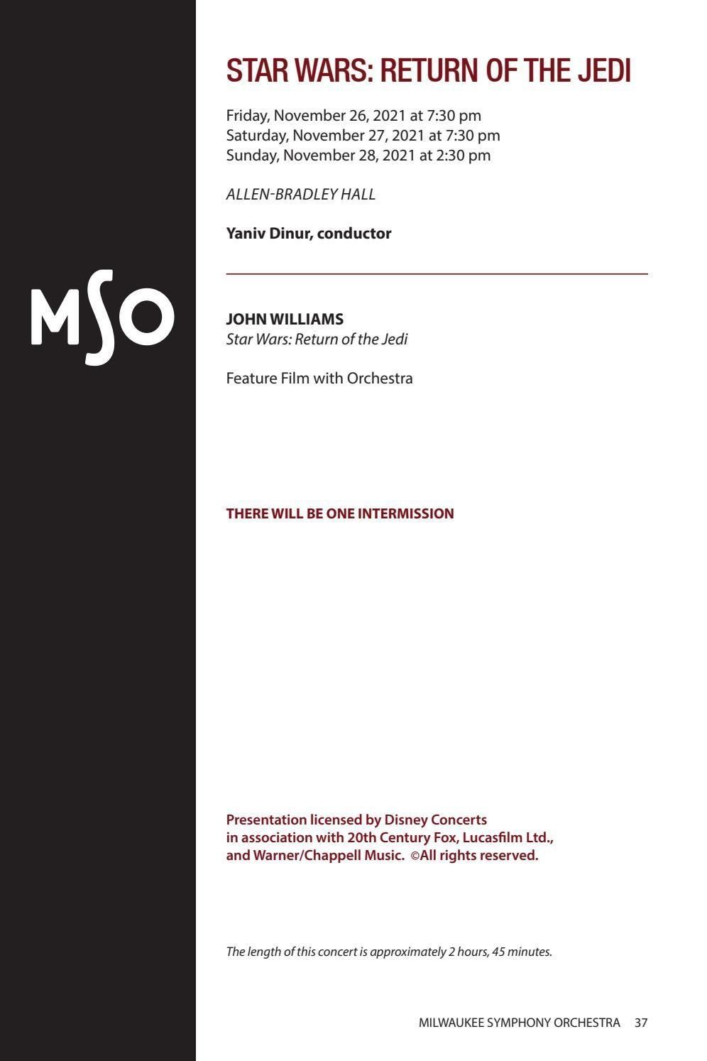 Milwaukee Symphony Orchestra: Ken-David Masur - Movie Music of John ...