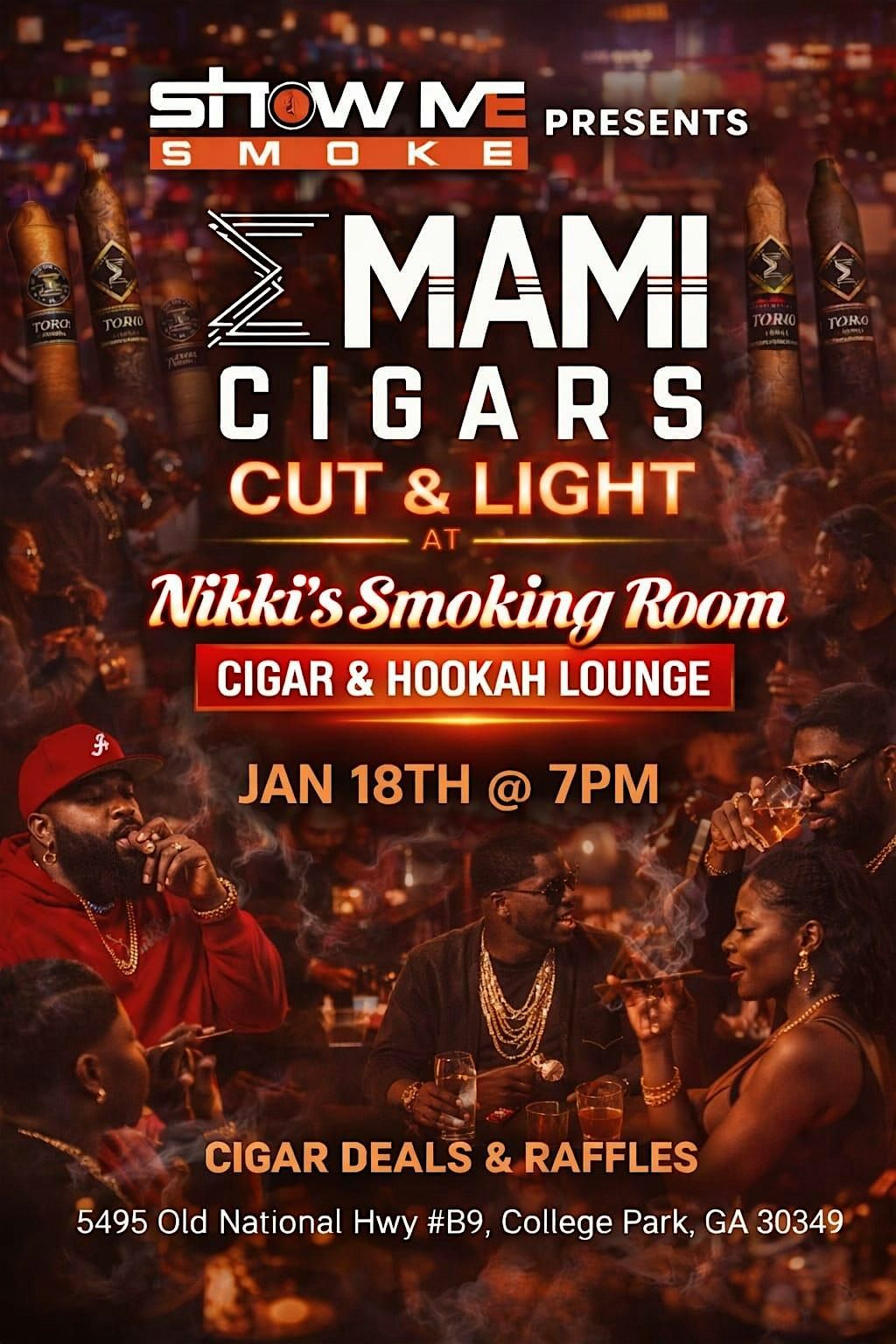 Show Me Smoke ft Emami Cigars Cut & Light at Nikkis Smoking Room, Nikki ...