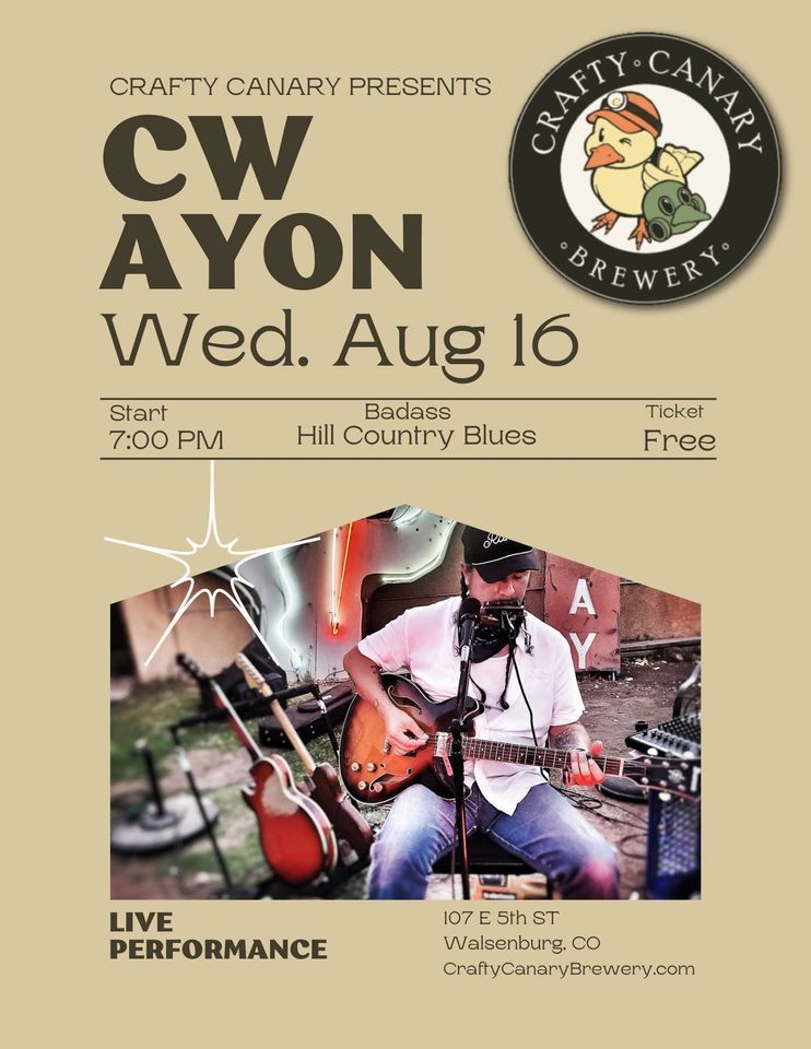 CW Ayon One Man Band LIVE at Crafty Canary, Crafty Canary Brewery ...