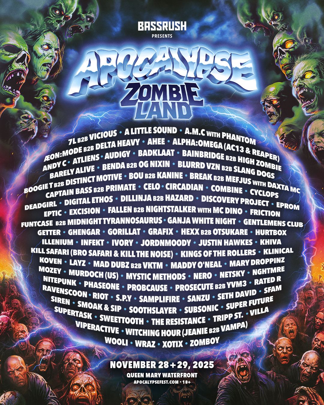 2025 Apocalypse Zombieland - Saturday at Queen Mary Park, Queen Mary ...