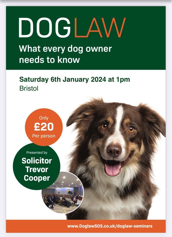 Dog Law Seminar with Trevor Cooper , EYE 2 EYE Dogs, January 6 2024 ...