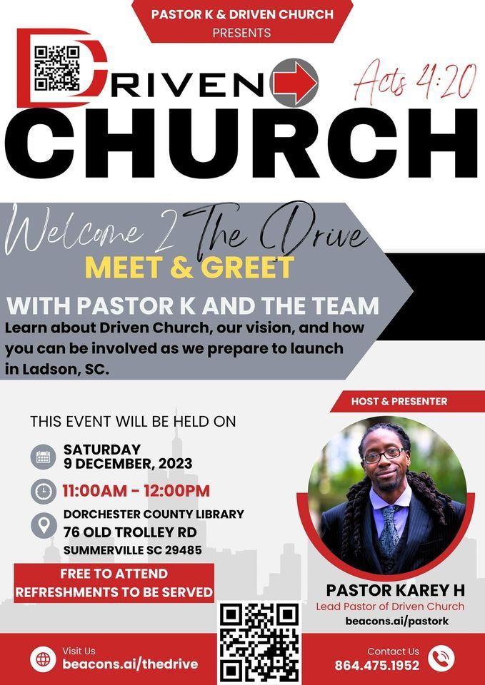 Meet & Greet with Pastor K and Driven Church, 76 Old Trolley Rd ...