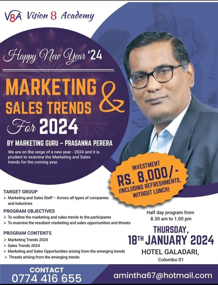 Marketing & Sales Trends for 2024, Galadari Hotel Colombo, Sri Lanka ...