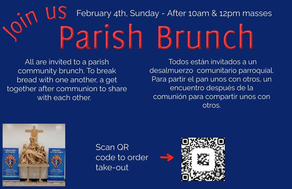 Parish Brunch, Holy Cross Catholic Church, Thornton, 4 February 2024 ...