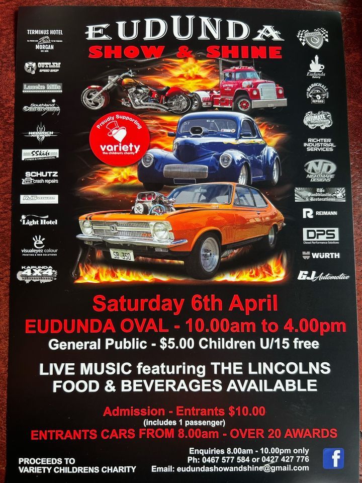Eudunda Show & Shine, Eudunda Oval, Gawler, 6 April 2024 | AllEvents