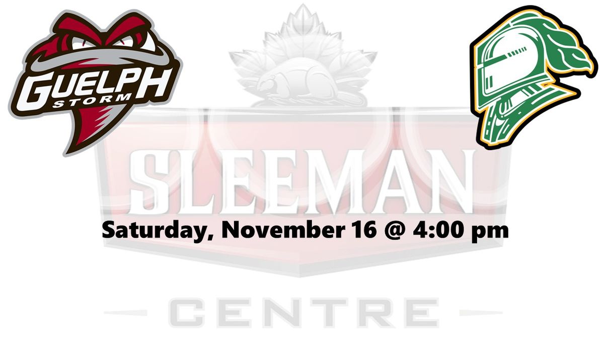 London Knights at Guelph Storm at Sleeman Centre, Sleeman Centre ...