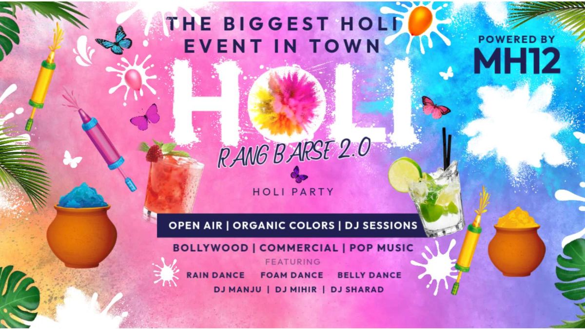 Biggest Holi Event Rang Barse 2.0, Nia Urban Farms, Pune, 14 March 2025 ...